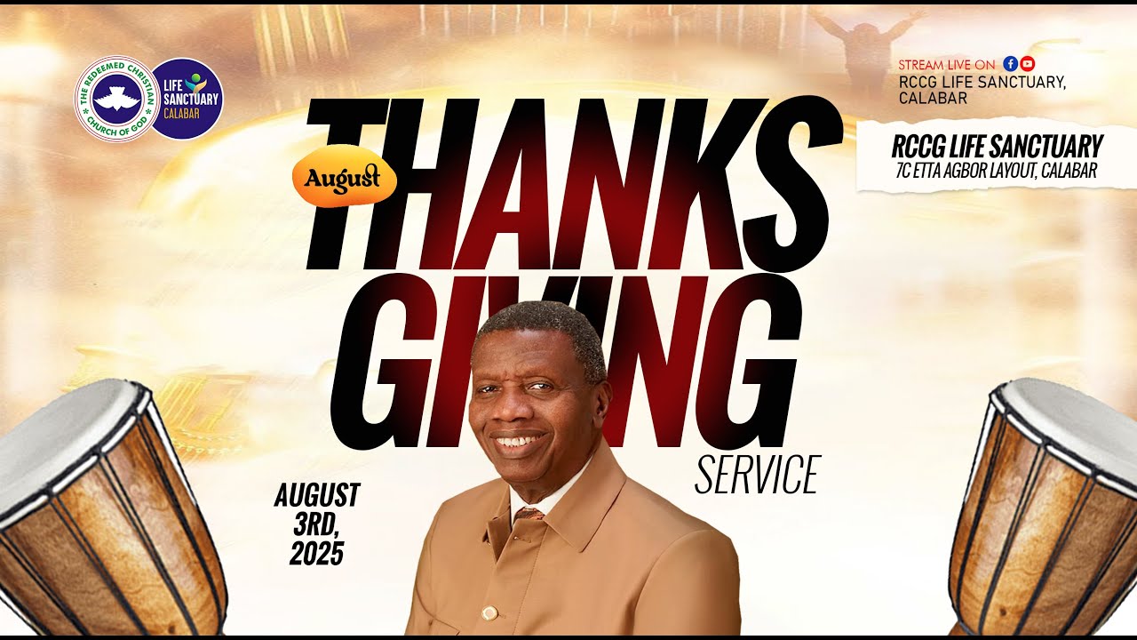 AUGUST THANKSGIVING SERVICE || COMPLETE HARVEST || 3RD AUGUST 2025 ...