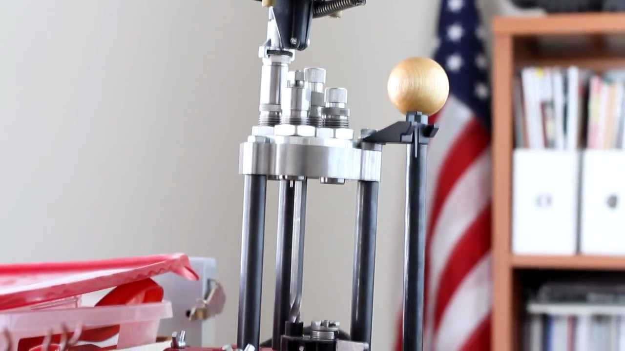 Reloading 45 ACP on Lee Classic Turret Press - YouTube