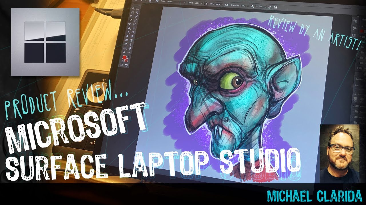 Microsoft surface laptop studio artist review - YouTube