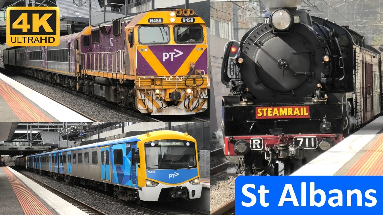 A Saturday Morning at St Albans; Metro, V/Line & Steam Trains ...