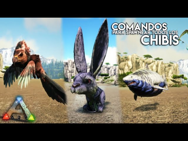 COMANDOS DE TODOS LOS CHIBIS! ARK: Survival Evolved @JuanJoPlay