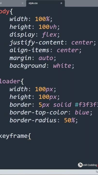 Loader Mrcodding Coading Webdesign Html Htmlcsstutorial Explore Shorts Youtube