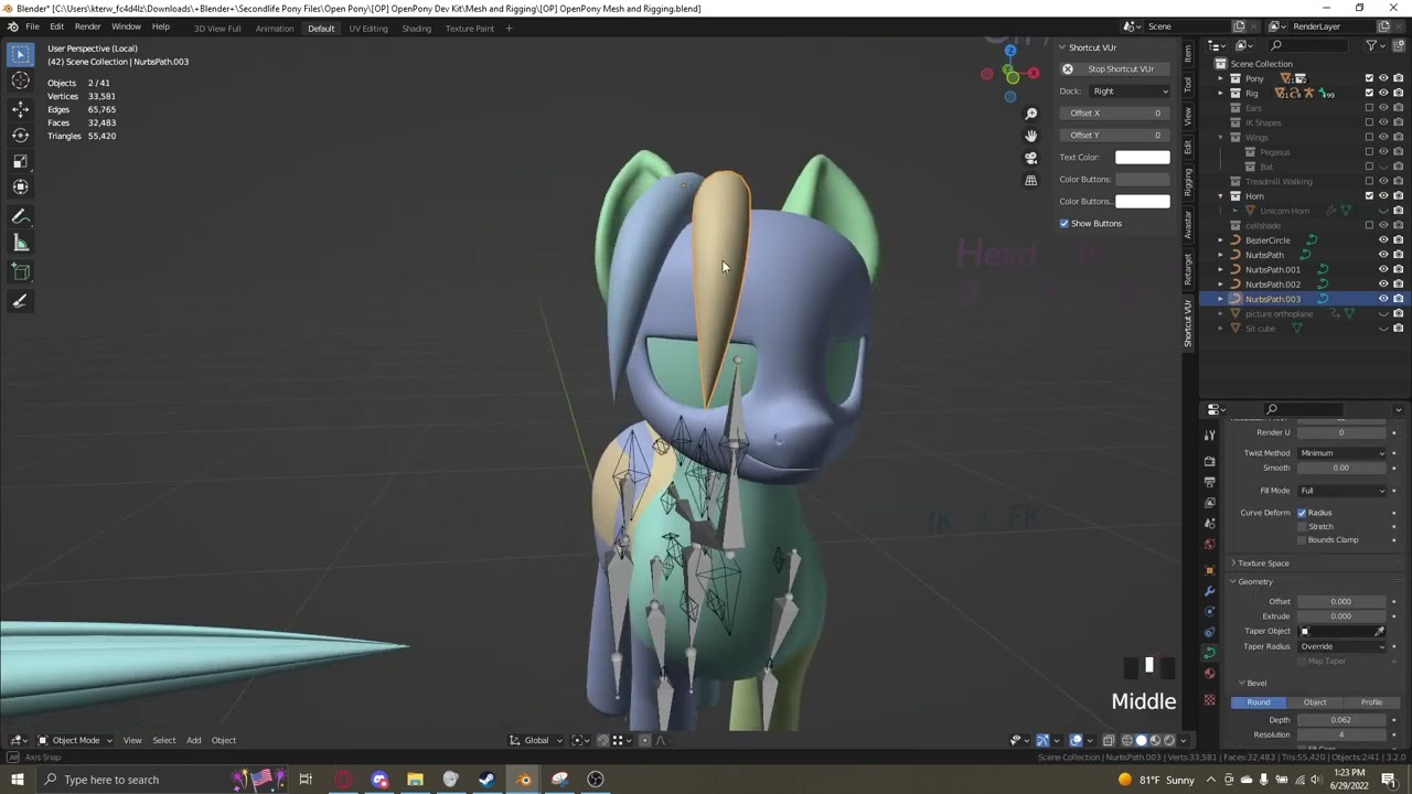How I do hair strands in blender - YouTube