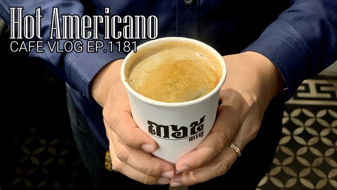 Cafe Vlog EP.1181 | Hot Americano | Coffee Americano | Hot black coffee ...