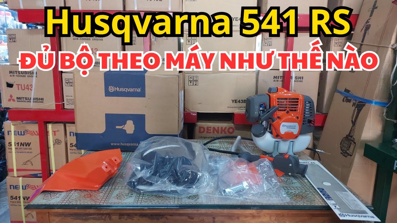 Husqvarna 541RS cách nhận dạng hàng chính hãng 100% khi khui hộp, test ...