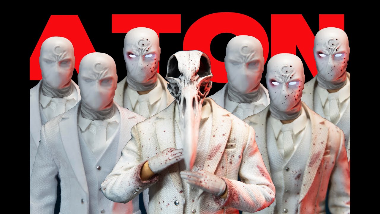 ATON Moon Knight 什么叫性价比？月光骑士 ATON CUSTOM 战损版 骑士先生月神孔苏 6寸1/12可动成品兵人玩具模型测评分享 超级英雄美剧 漫威漫画 - YouTube