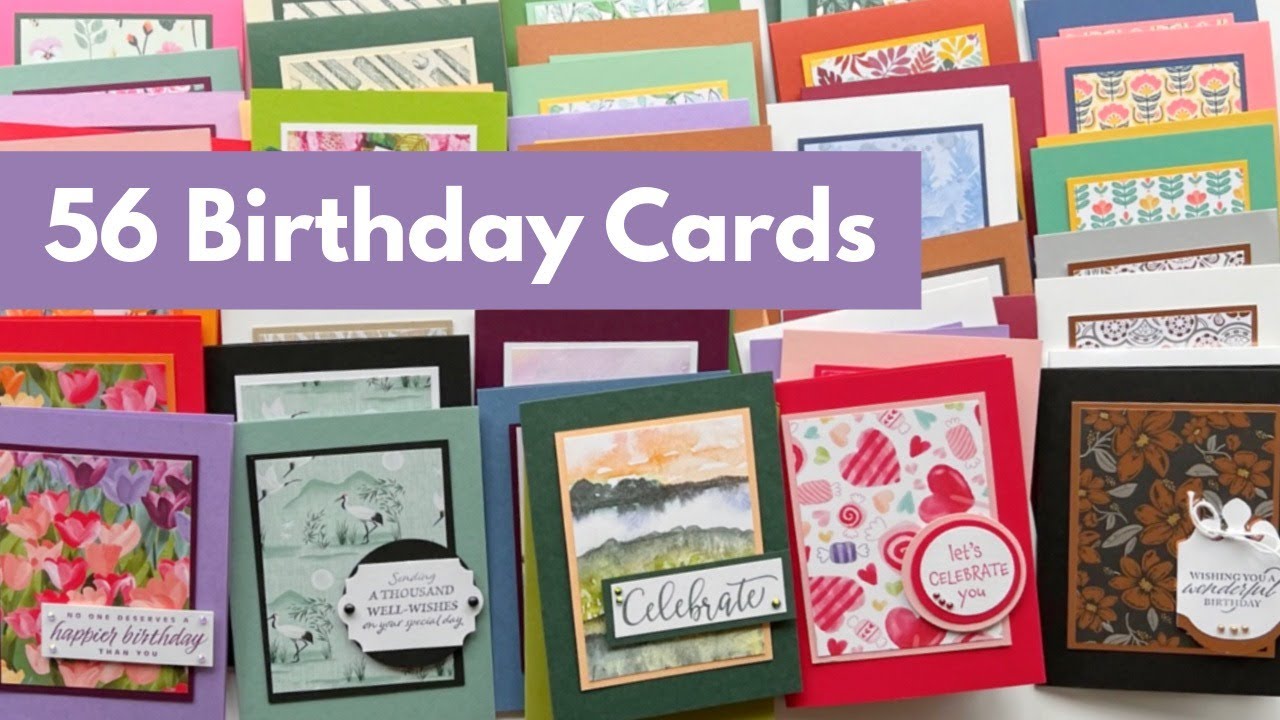 Easiest Card Layout Ever/Mass Produce Cards with 6 x 6 Paper! - YouTube