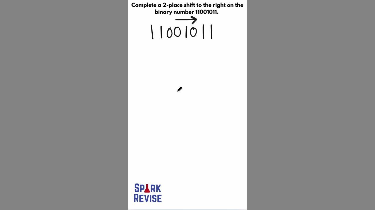 Binary Shift OCR GCSE Exam Question - YouTube