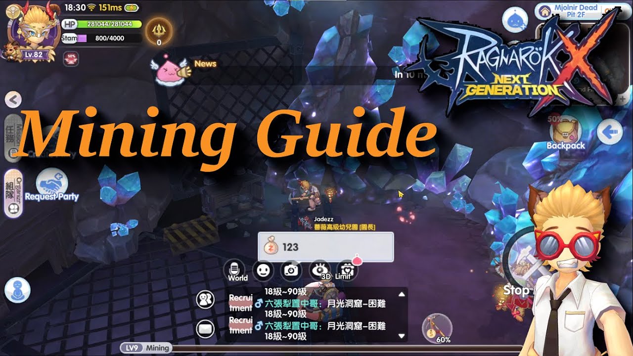 Life Skill 2 | Mining Guide + Alloy Pickaxe | rox | Ragnarok X: Next ...