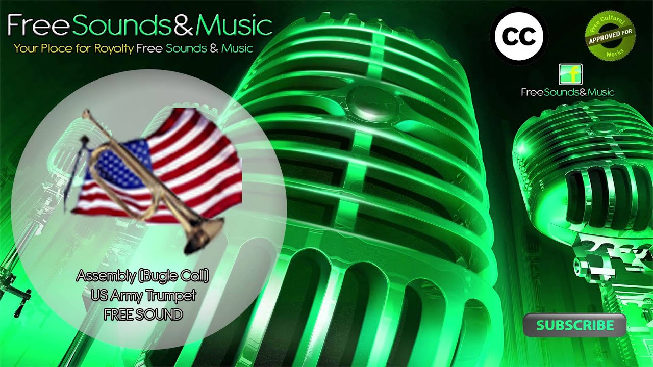 ROYALTY FREE MUSIC - Assembly Bugle Call US Army Trumpet - YouTube
