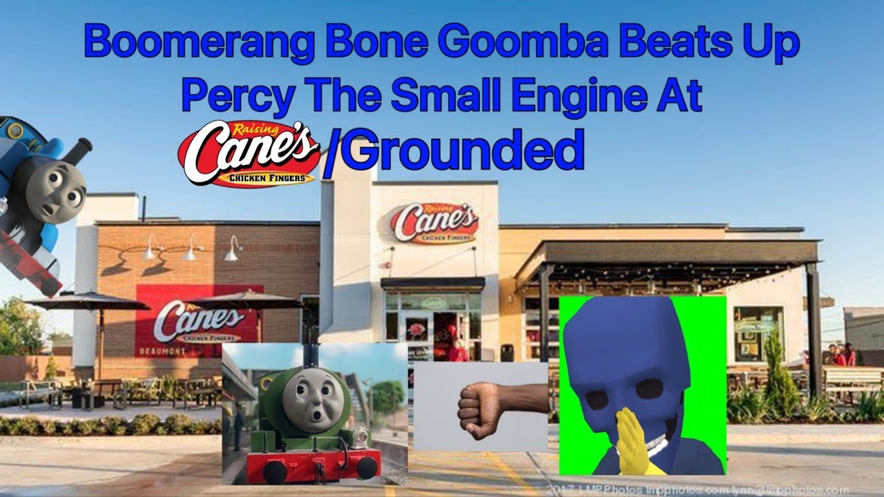 Boomerang Bone Goomba Beats Up Percy the Small Engine at Raising Cane's ...