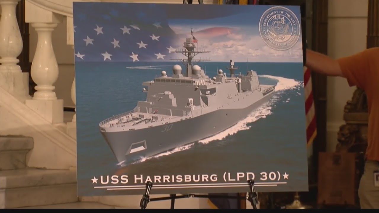 USS Harrisburg naval ship expected to launch in 2024 - YouTube