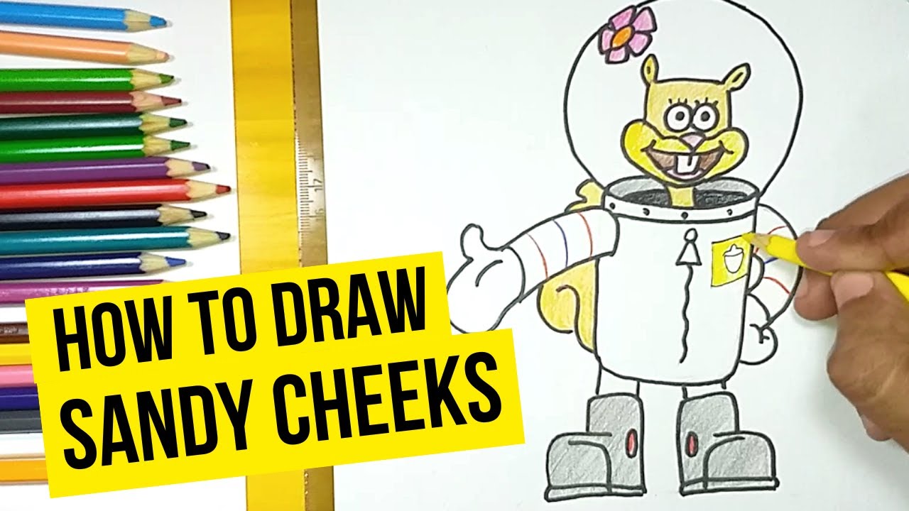 How to Draw Sandy Cheeks / Drawing Tutorial - YouTube