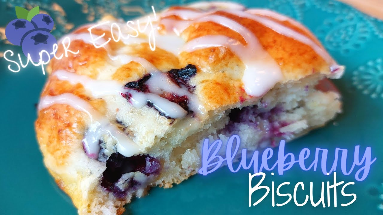 Quick and Easy BLUEBERRY BISCUITS - YouTube