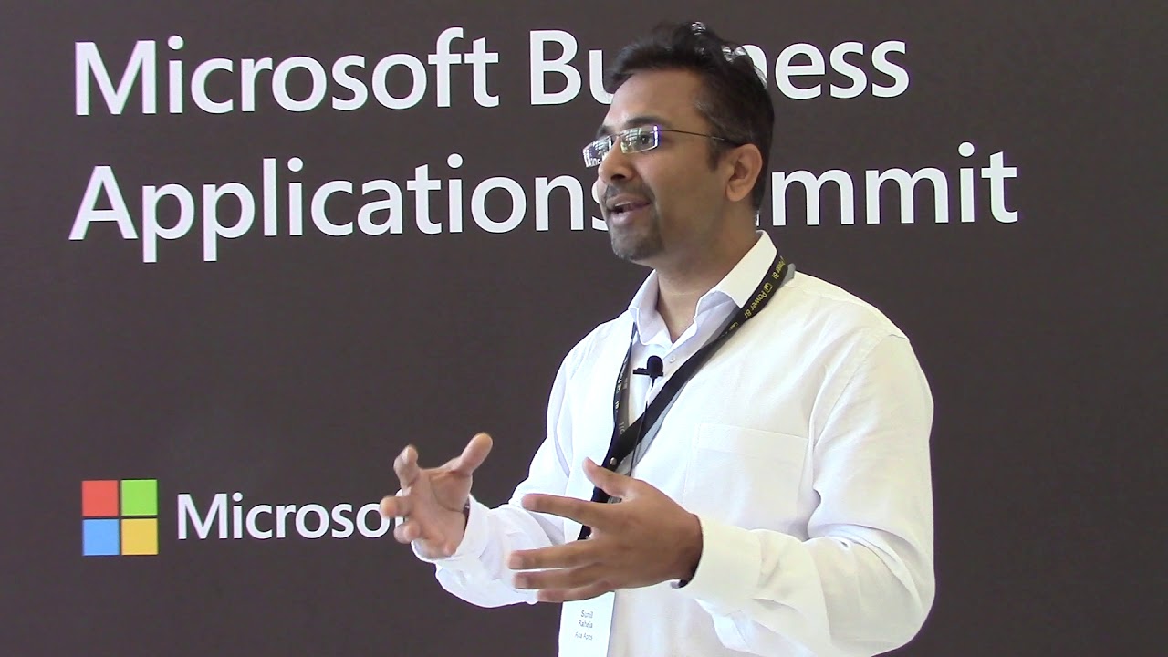 Sunil Raheja at Microsoft Business Applications Summit on AI and ...