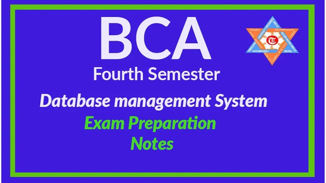 CHAPTER-3 RELATIONAL DATABASE MODEL OF BCA 4TH SEM TU NEPAL||CLASS B.I.A|| - YouTube