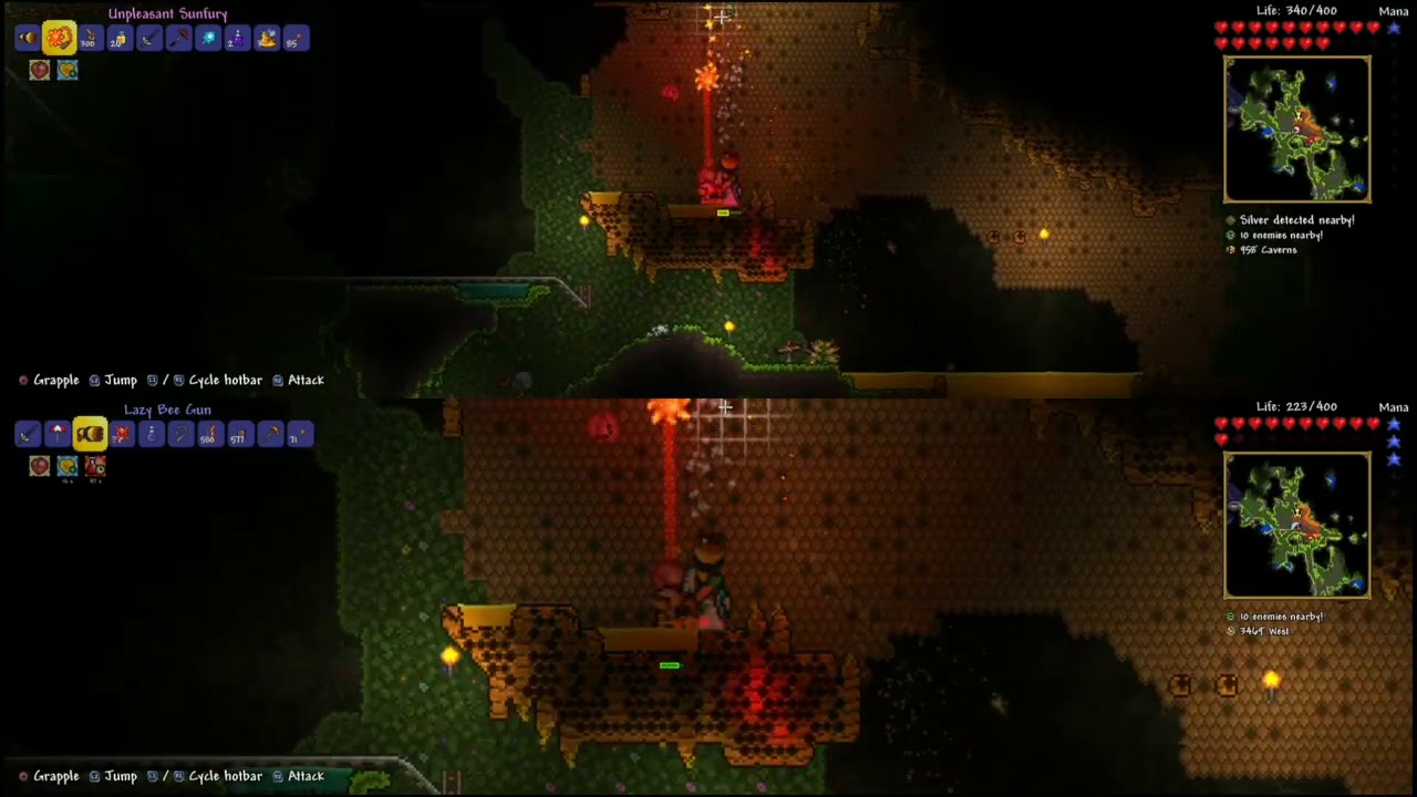 Terraria:Queen bee boss - YouTube