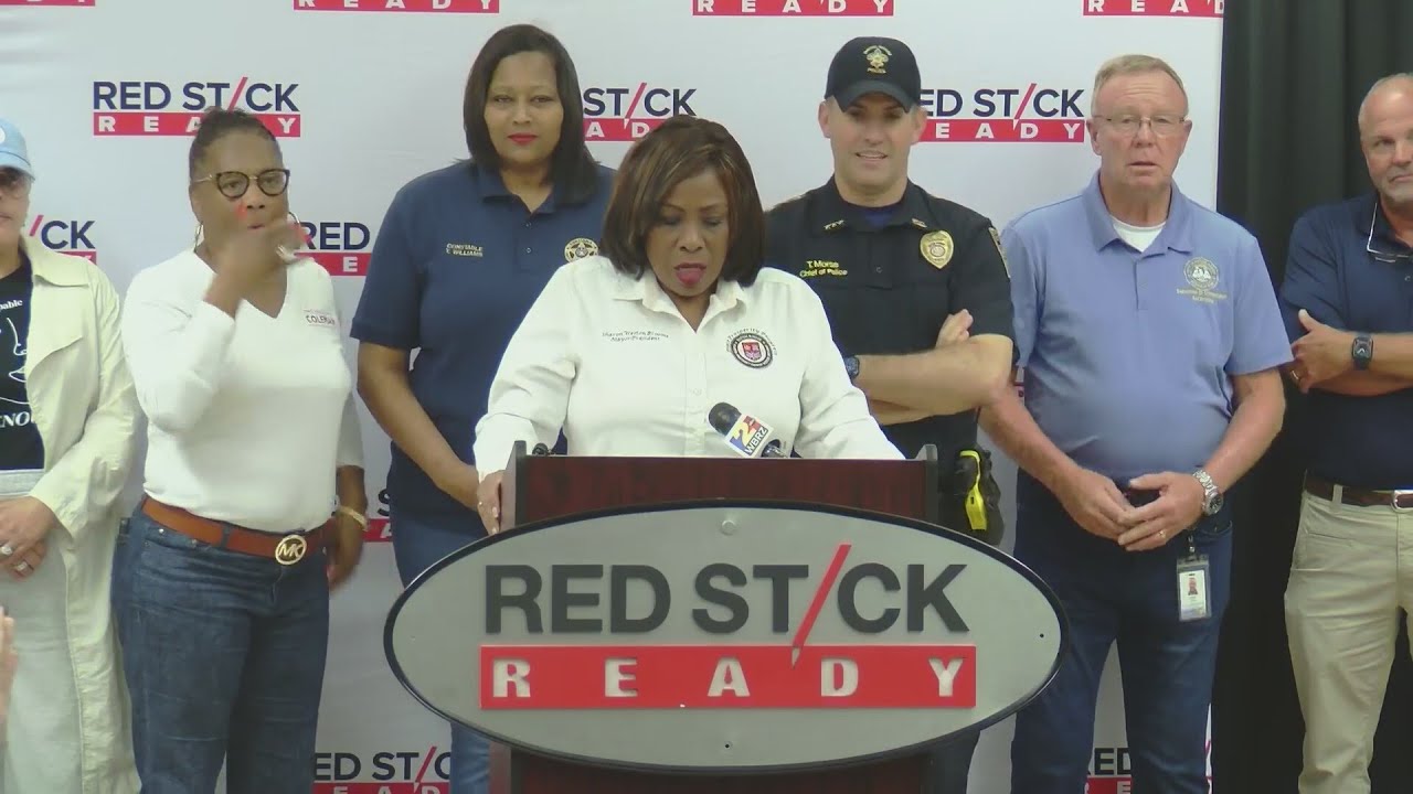 Baton Rouge mayor gives update after Francine brings heavy rain, strong ...