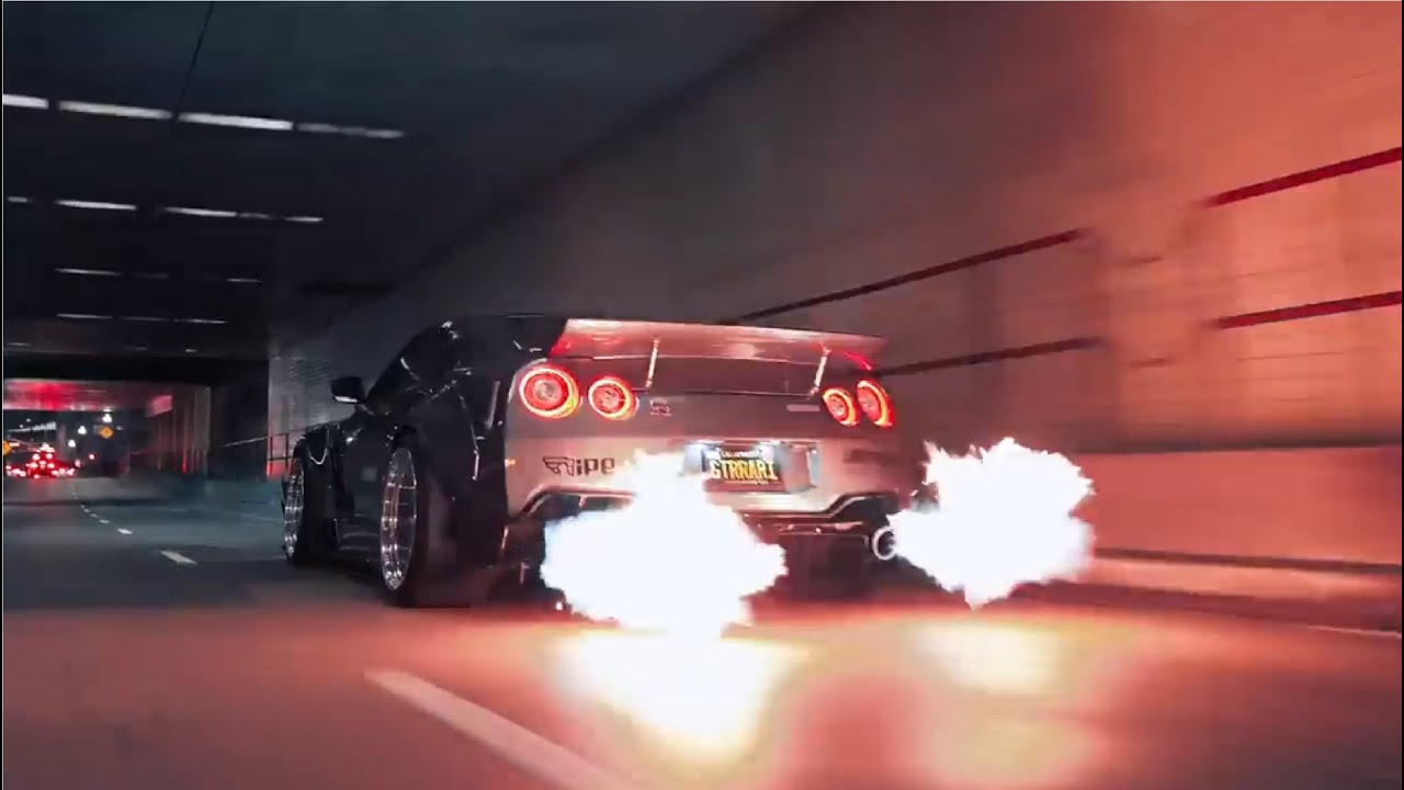 FLAME SPITTING R35 GTR EDIT (4K) BY CKCAUTOSPORT - YouTube