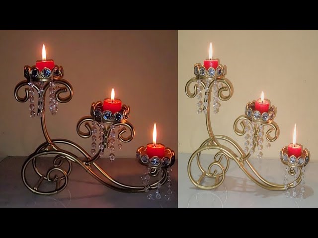 Manualidad De Candelabro Con Velas En Grupo DIY Como Hacer Portavelas