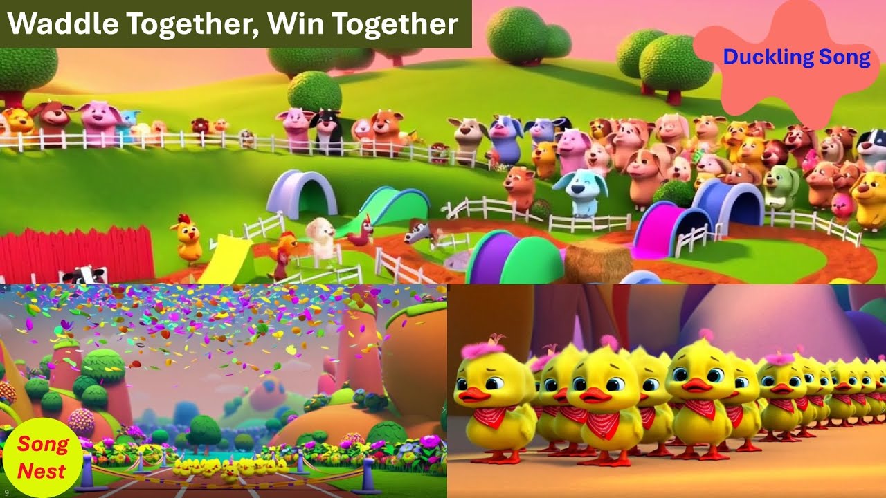 Waddle Together, Win Together | Daisy the Duckling Kids Song - YouTube