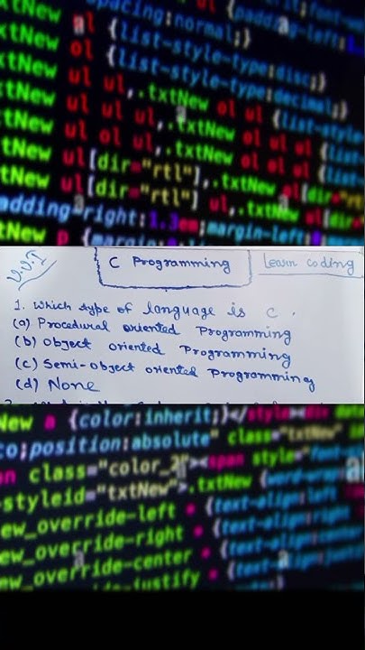 c language objective #shorts #coding #cprogramming #trending - YouTube