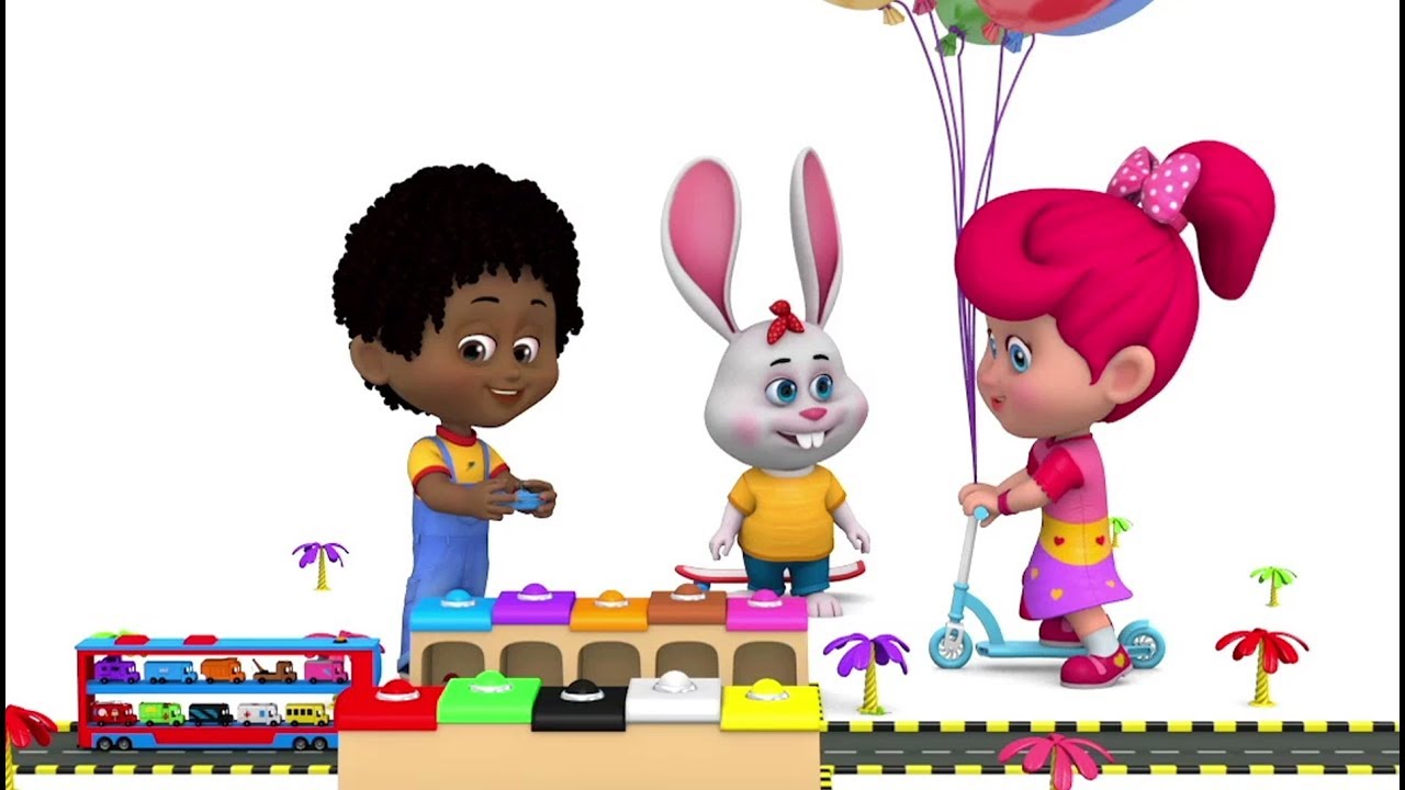 Betty and Bunny Playtime at Outdoor Playground - YouTube