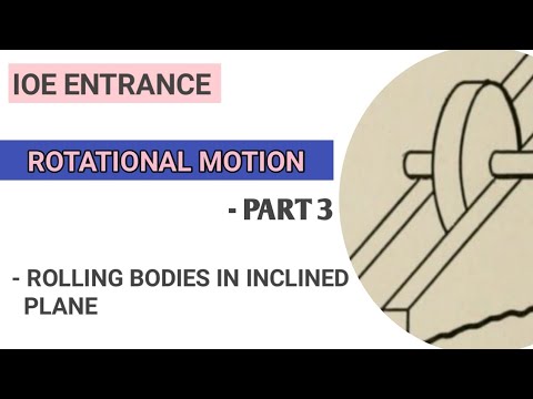 ROTATIONAL MOTION - PART 3 | ROLLING OF OBJECT IN INCLINED PLANE ...