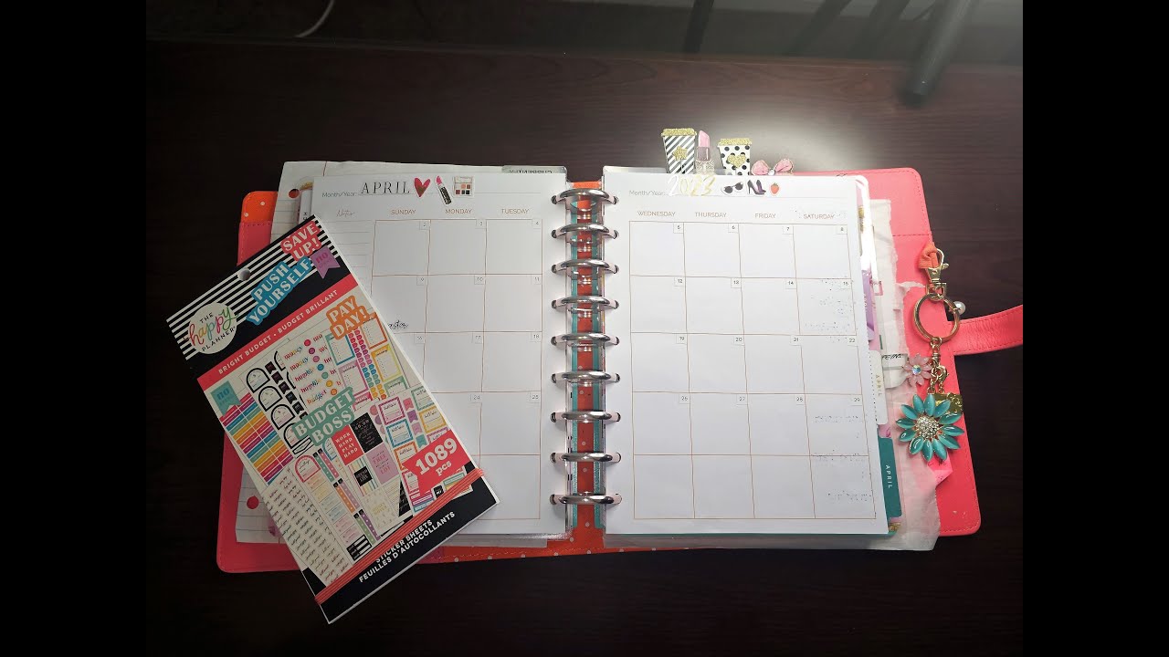APRIL BILL CALENDAR & CHECKLIST SETUP #APRILBILLS #BILLCALENDAR # ...