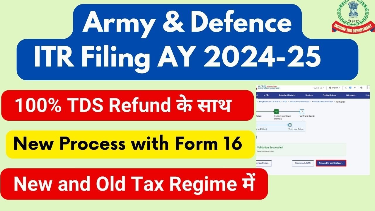 ITR Filing for Army Person 2024-25 | Army Person ITR Filing Online 2024 ...