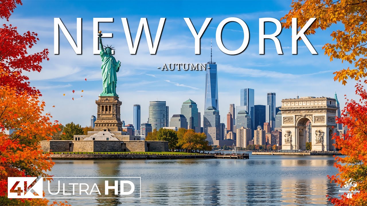 Beautiful New York in Fall 4K – Vibrant Autumn Leaves, City Streets ...