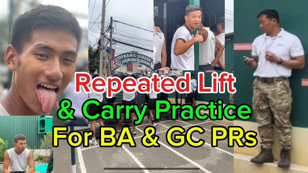 Repeated Lift & Carry #British 🇬🇧 Army & #Singapore 🇸🇬 #Gurkha ...