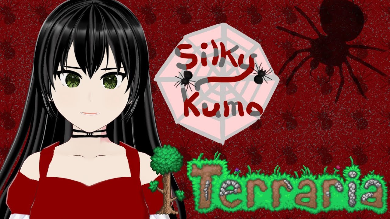 I played Terraria for the first time! - Archive [Spider-girl VTuber ...