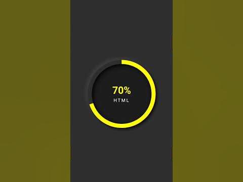Circular progress bar css and javascript #shorts #viral - YouTube