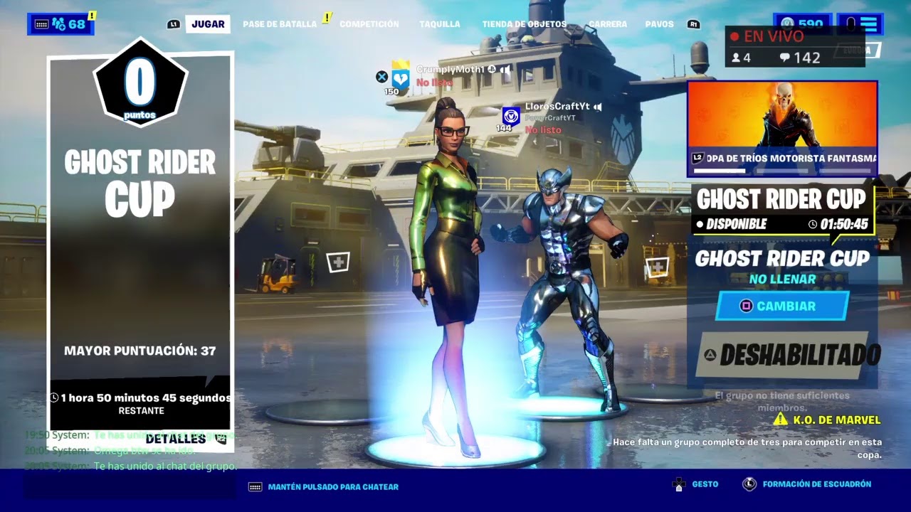 Jugando la Ghost Rider Cup de KO Marvel | Fortnite - YouTube