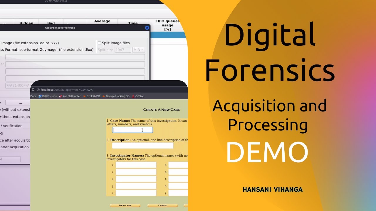 Digital Forensics : Acquisition and Processing DEMO - YouTube
