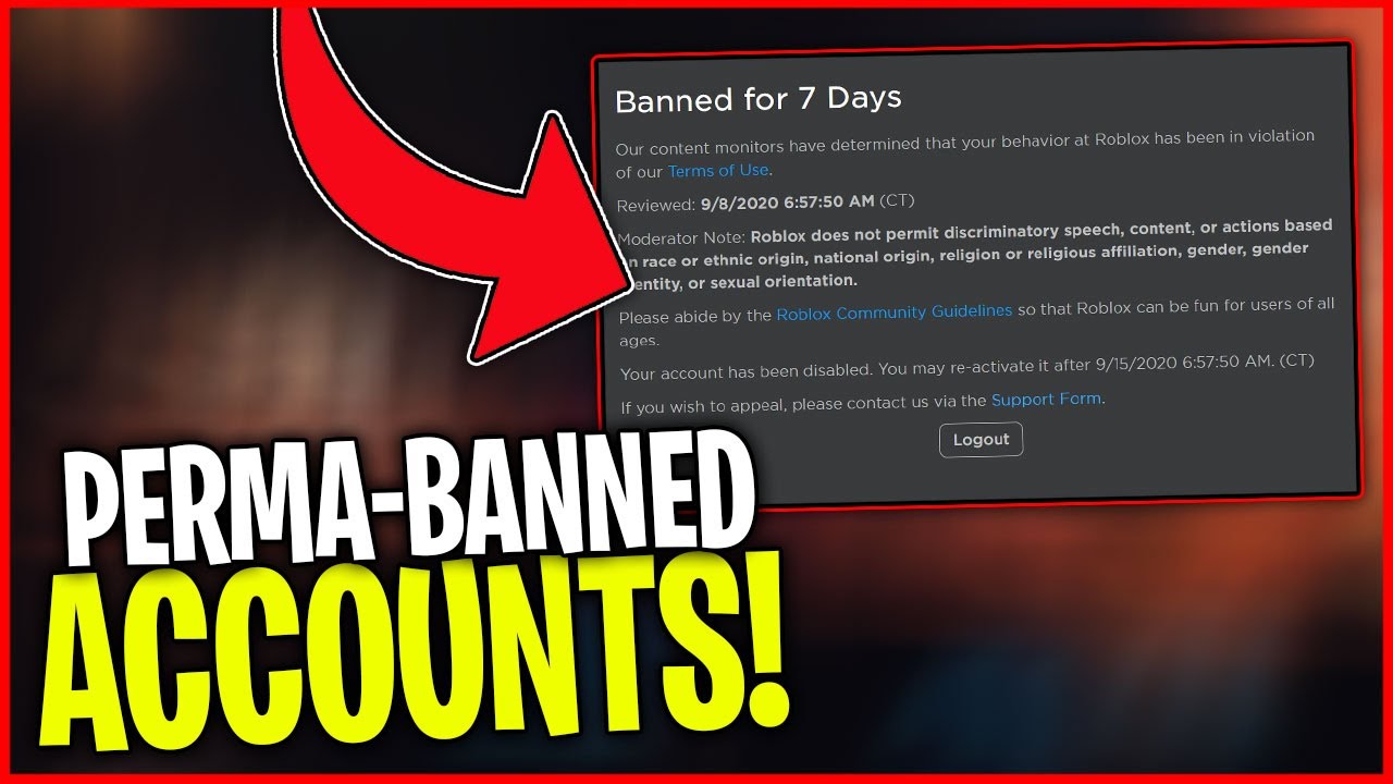 The TOP Perma-Banned Roblox Accounts EVER! - YouTube
