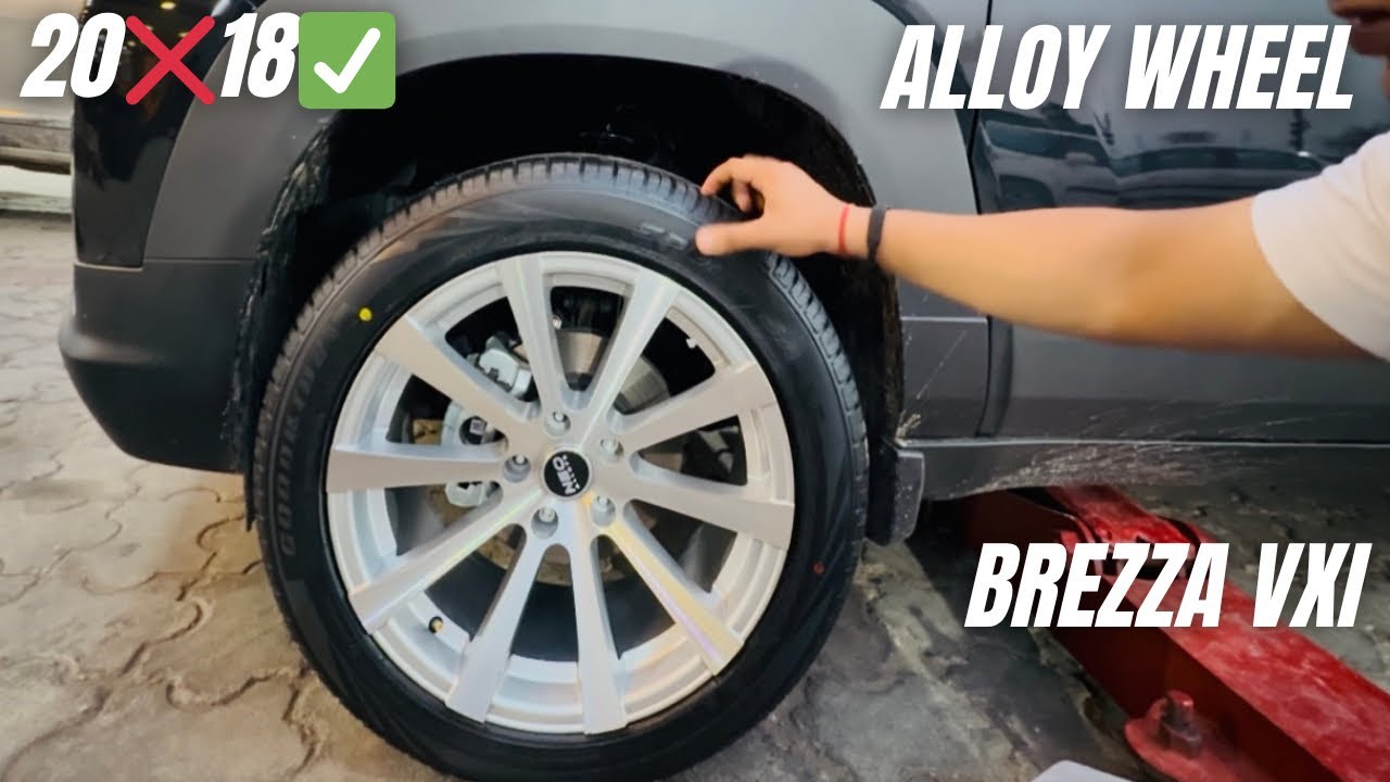 Durability check of 10 spokes ALLOY WHEEL in BREZZA VXI ll 18 inchi ...