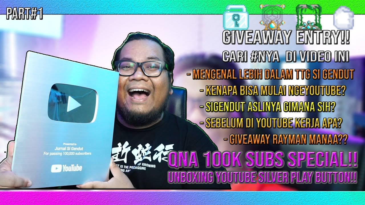 100K Special Part 1 Fun Fact About Me Unboxing Silver Play Button Giveaway DL GAUT 100K Special Part 1 Fun Fact About Me Unboxing Silver Play Button Giveaway DL GAUT