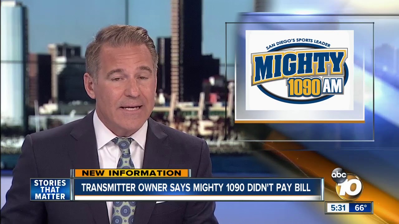 Transmitter owner says Mighty 1090 didn't pay bill - YouTube