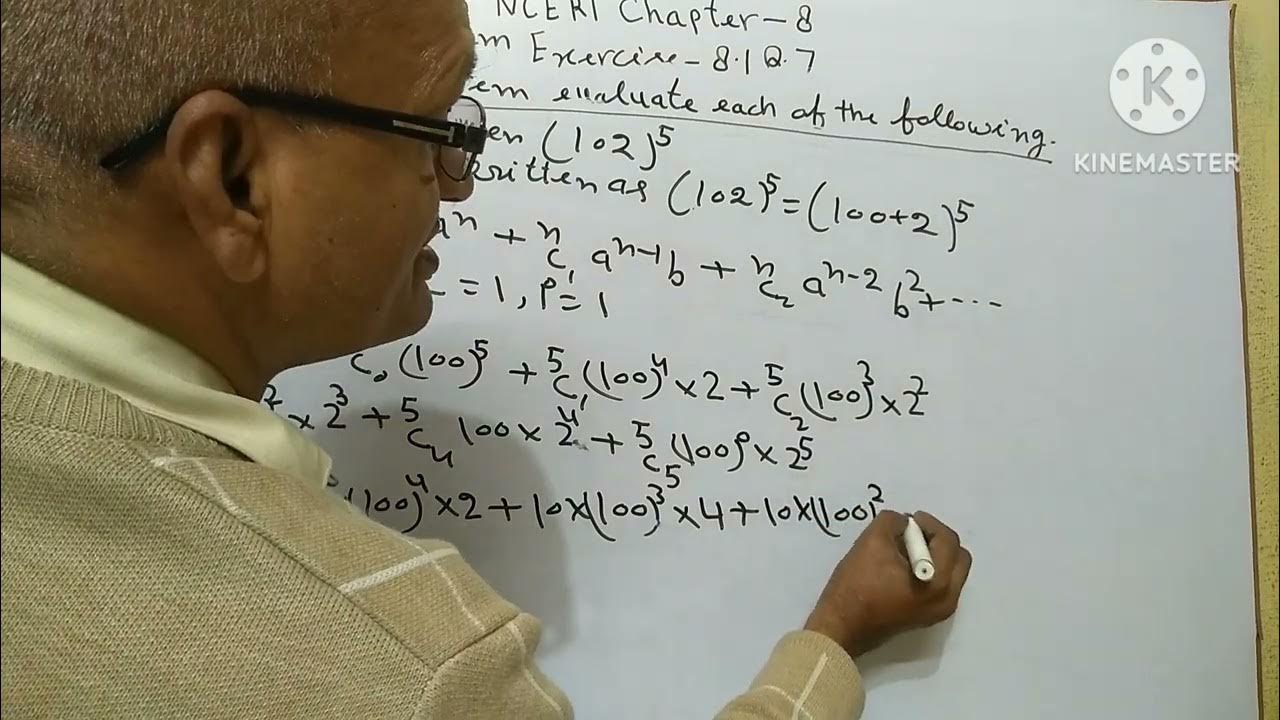 Class XI Maths NCERT Binomial theorem Exercise 8•1 Q.7 - YouTube