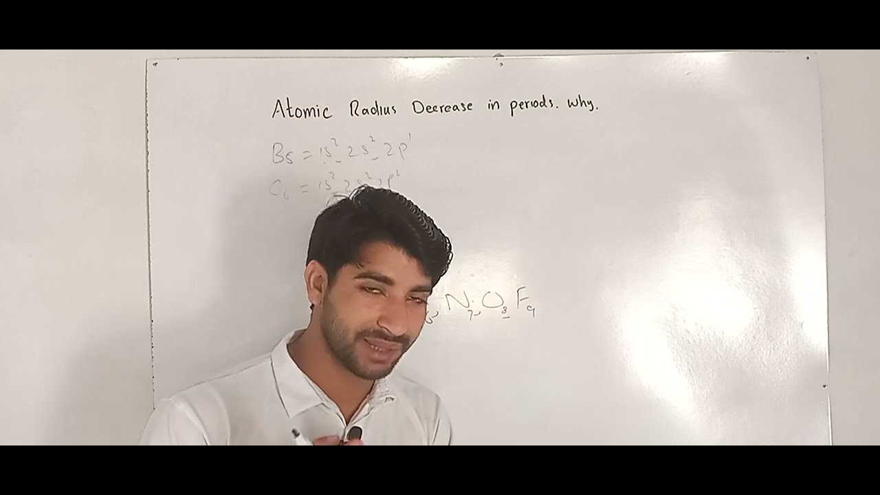 why the atomic radius decrease from left to right in a period | size of Atom decrease in period ...