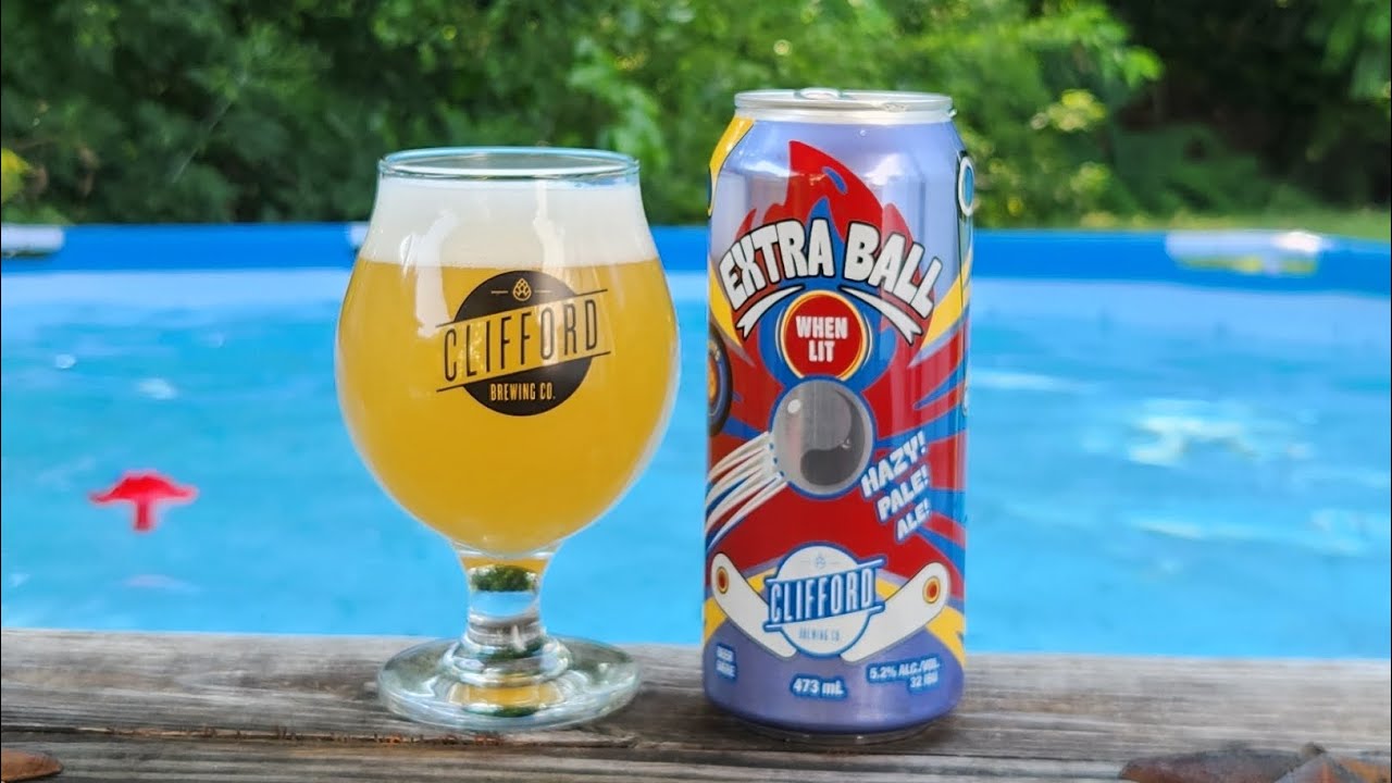#4043 Clifford Brewing Extra Ball When Lit Hazy Pale Ale (2024) - YouTube