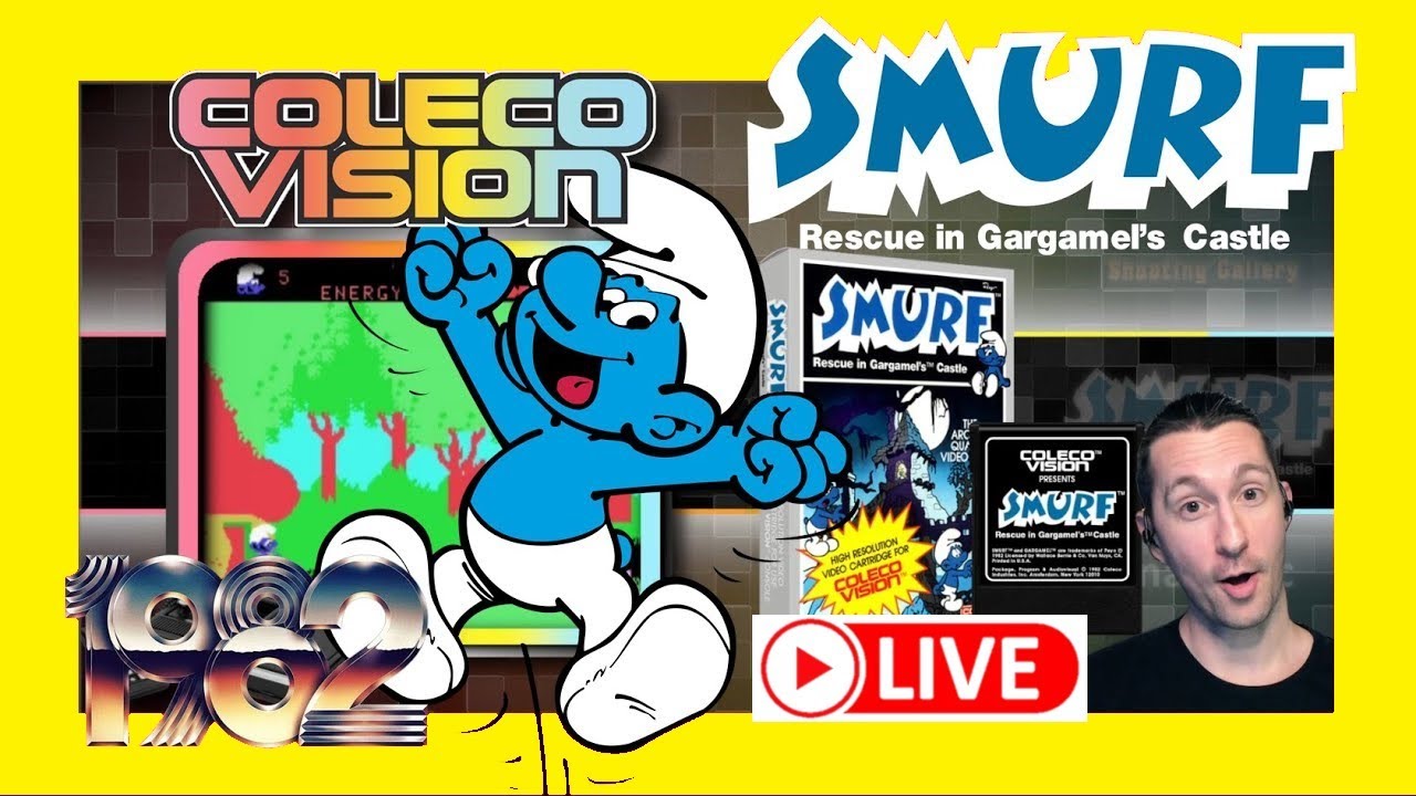 Chronologically Gaming is LIVE! The First Smurfy Smurfing Video Game! # ...