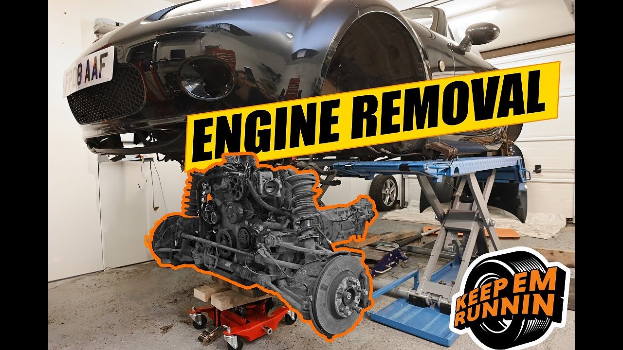 MK3 MX5 Miata NC Engine Removal - YouTube