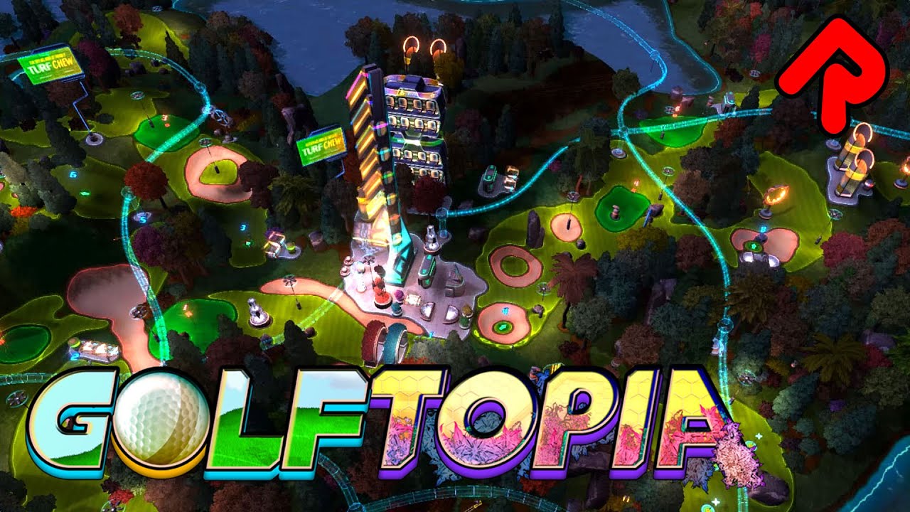 The Only Golf Tycoon Game with Orbital Strikes! GOLFTOPIA gameplay ...