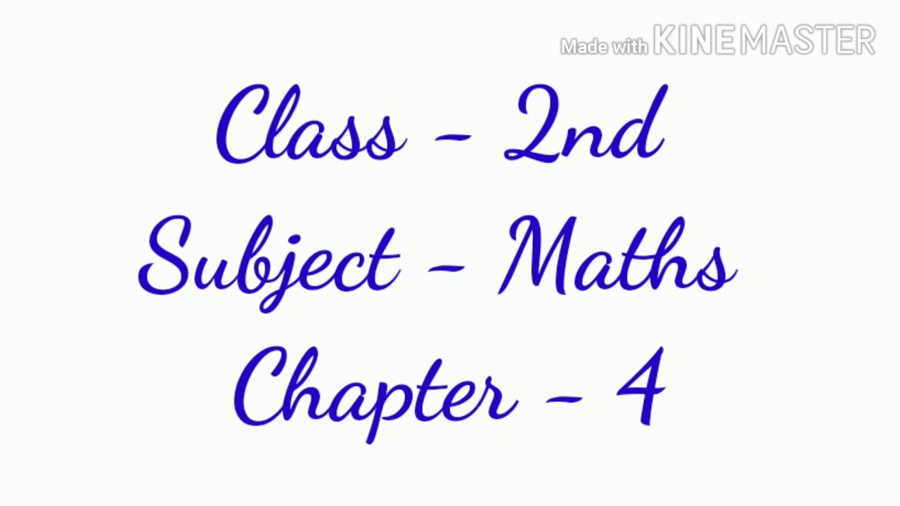 Class -2 Subject -Maths - YouTube