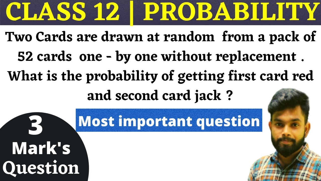 Two Cards are drawn at random from a pack of 52 cards one-by-one ...