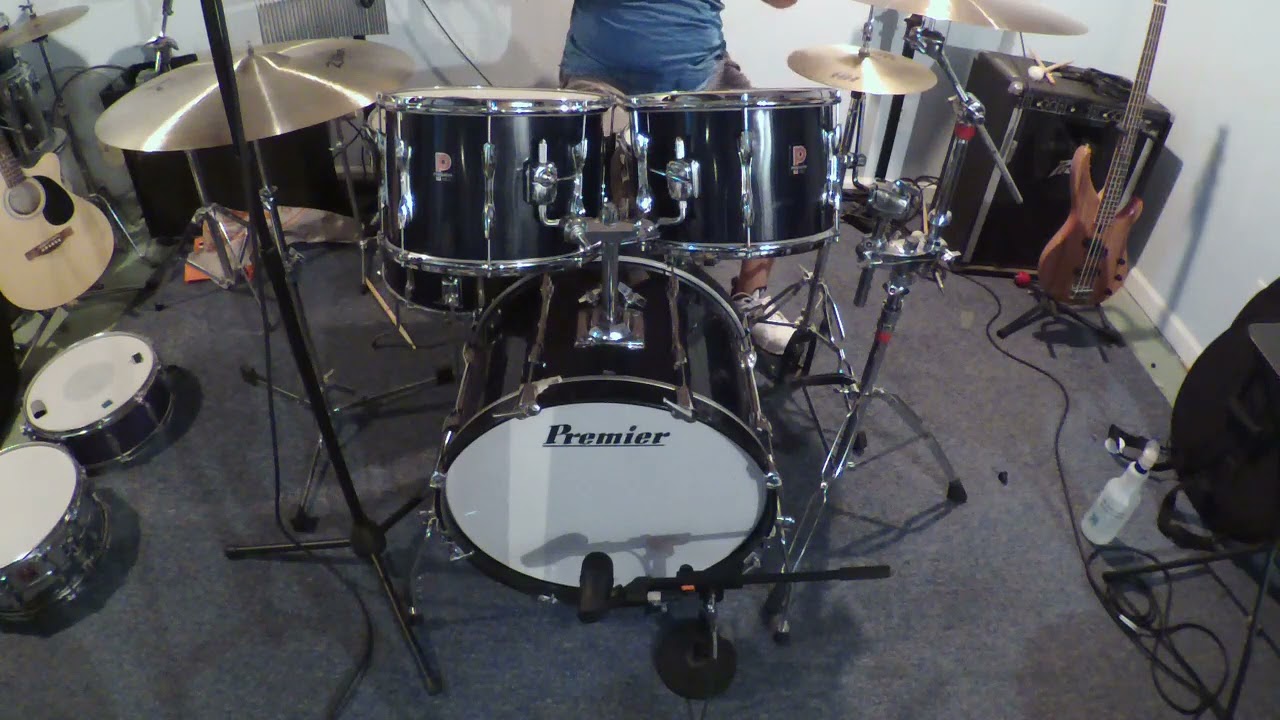 premier vintage 1970s B303 KIT WITH A 2000 SNARE DRUM ,from camera with ...