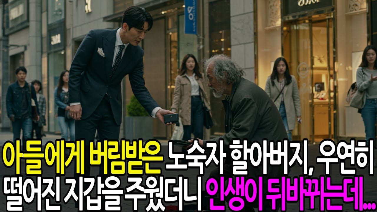 아들에게 버림받은 노숙자 할아버지 우연히 떨어진 남자의 지갑을 주우며 기적처럼 인생이 뒤바뀌는이야기 Youtube